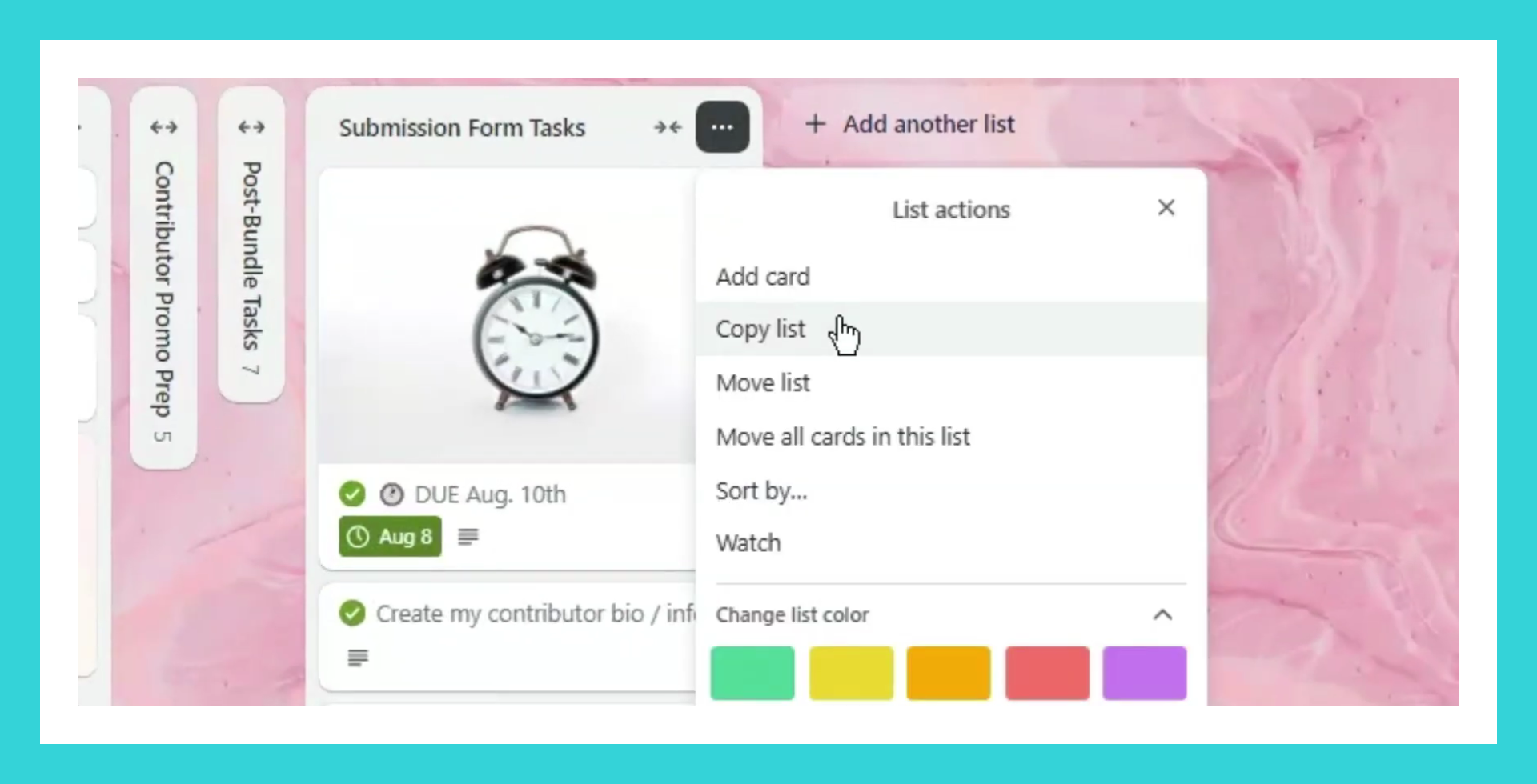 How to Duplicate a Trello List Without Unwanted Clutter